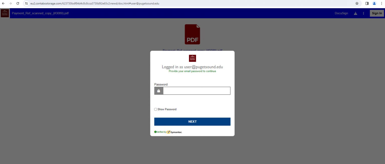 Phishing from 4/4/2024: “Completed: Complete viaSign- #6 -CL Rep Letter ...